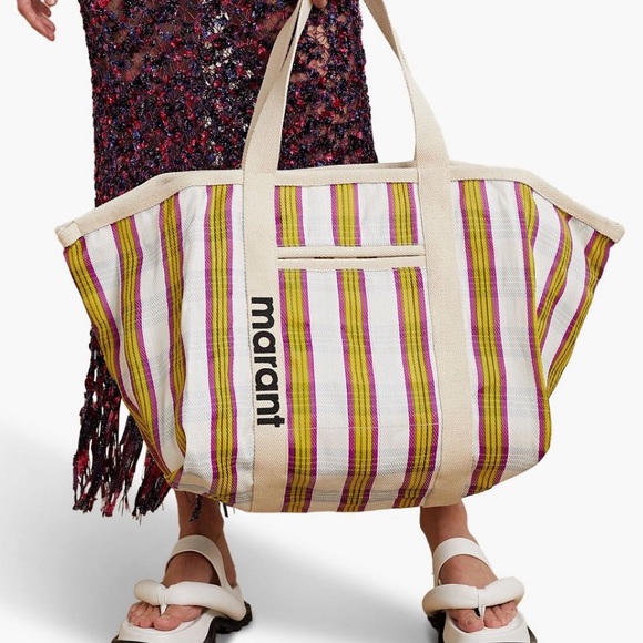Isabel Marant | Bags | Isabel Marant Warden Nylon Striped Tote Bag New ...
